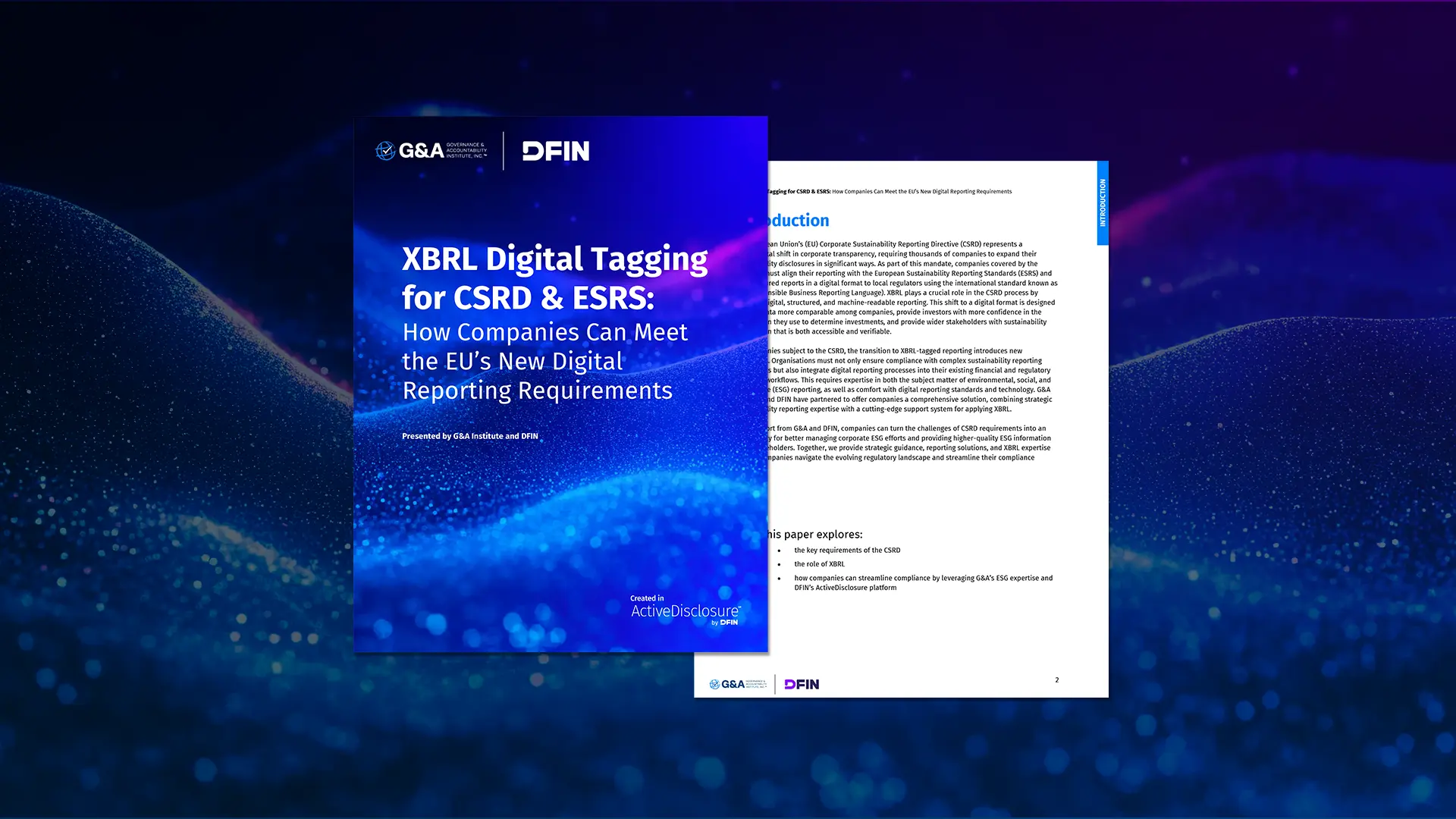 XBRL Tagging for CSRD and ESRS | G&A Institute